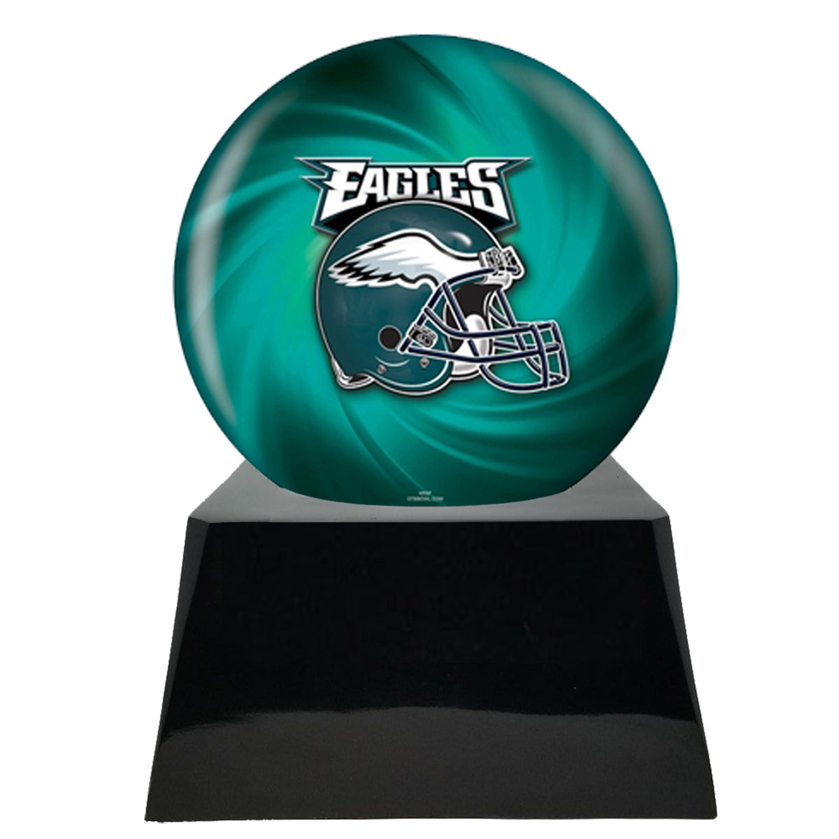 Football Trophy Urn Base with Optional Philadelphia Eagles Team Sphere ...