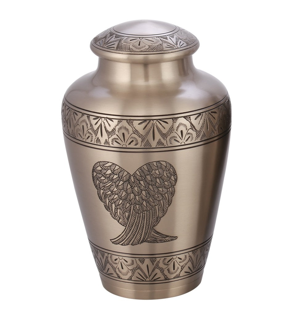 Classic Athens Pewter with Design Cremation Urn| Infinityurns