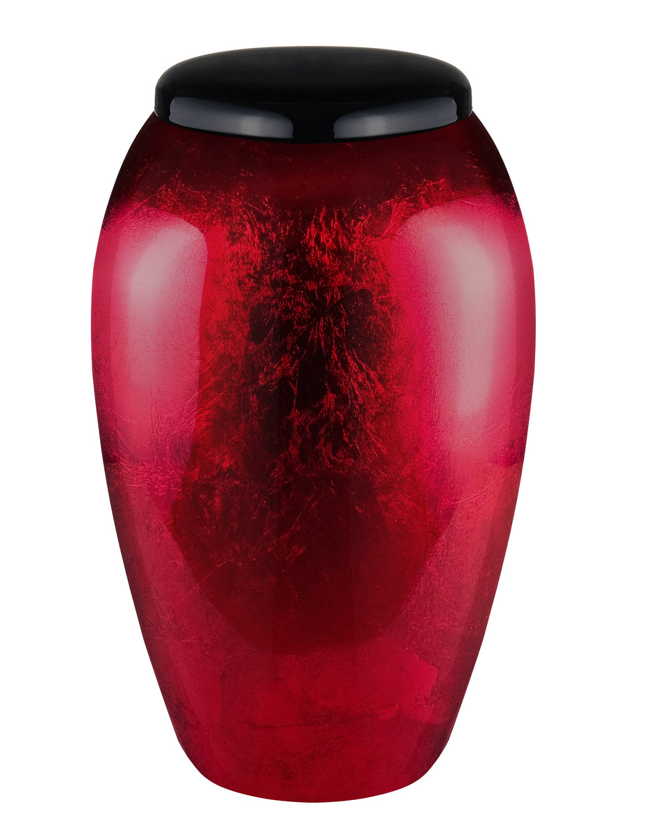Classy Series - Flat Top Scarlet Fiberglass Cremation Urn, Red - IUFG1 ...