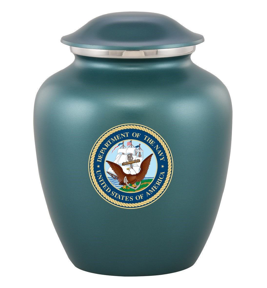 Military Series - United States Navy Elite Grace Cremation Urn, Teal ...