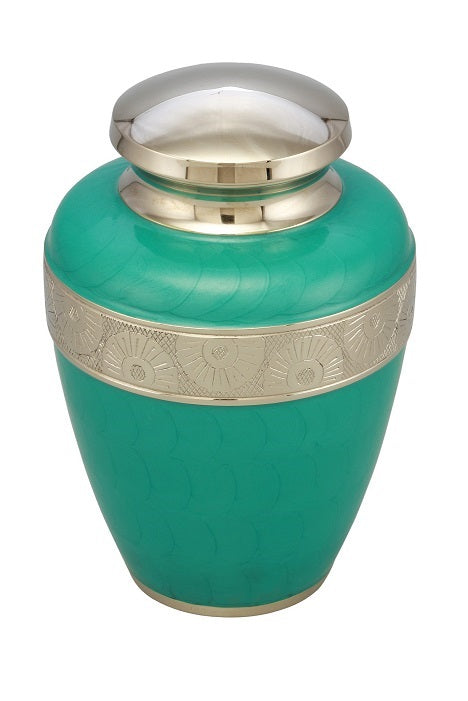 Sparta Teal Cremation Urn - IURG130-Teal| Infinityurns