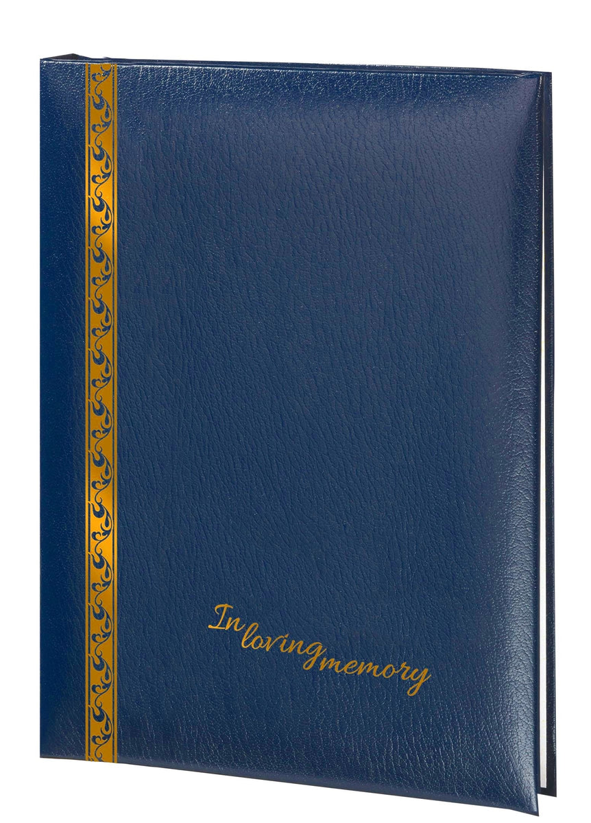 Imperial Scroll & In Loving Memory Memorial Guest Book -6 Ring-STGR104 ...