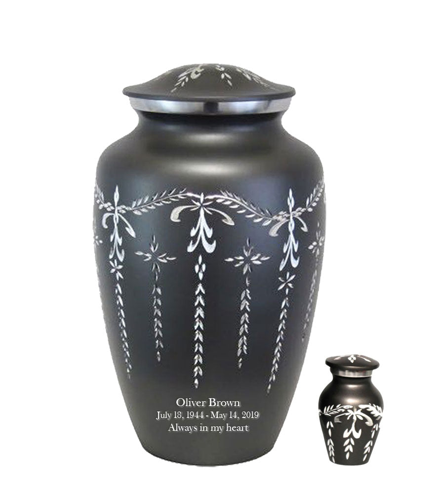 Modest Series - Fancy Diamond Cut Cremation Urn - IUAL124| Infinityurns