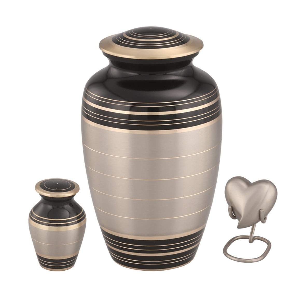 IMPERFECT - Pewter Black Cremation Urn - IUCL137 - NON-RETURNABLE ...