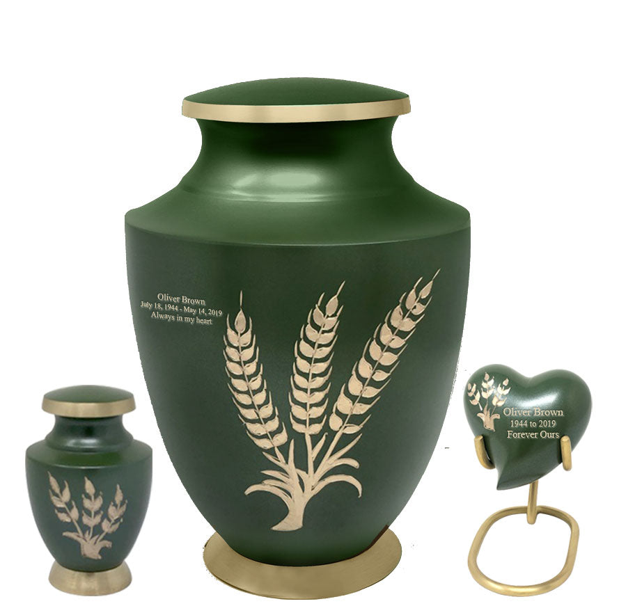 Solace Series - Wheat Fond Cremation Urn - IUFH139| Infinityurns