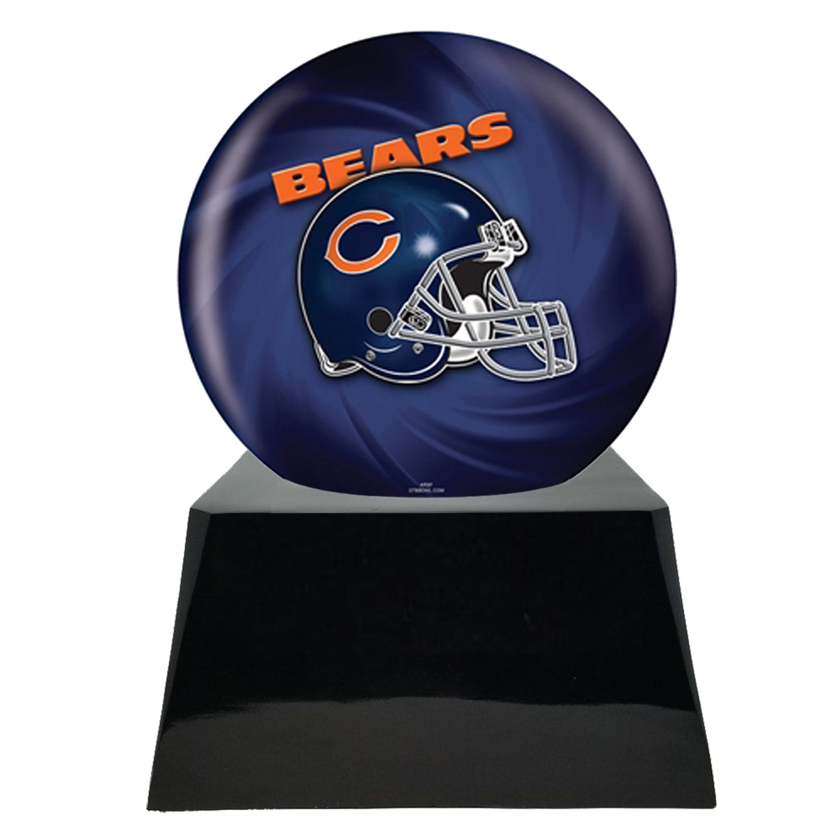 Football Trophy Urn Base and Chicago Bears Team Sphere NFL| Infinityurns