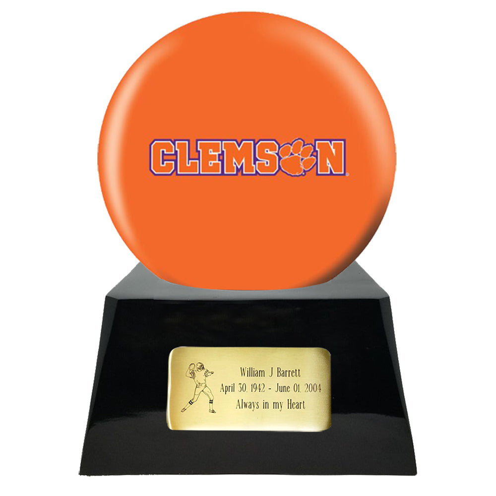 DISCONTINUED- College Football Trophy Urn Base with Optional Clemson T ...