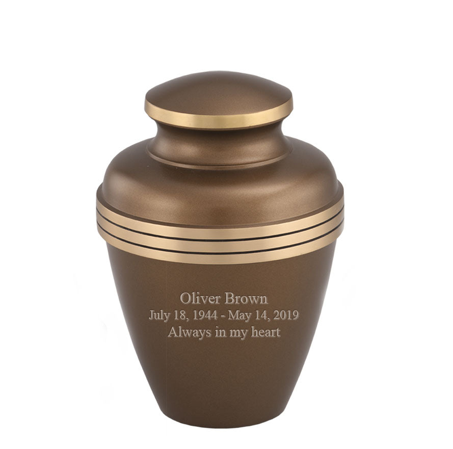 Sparta Series - Ashen Brown Cremation Urn - IURG103-B| Infinityurns