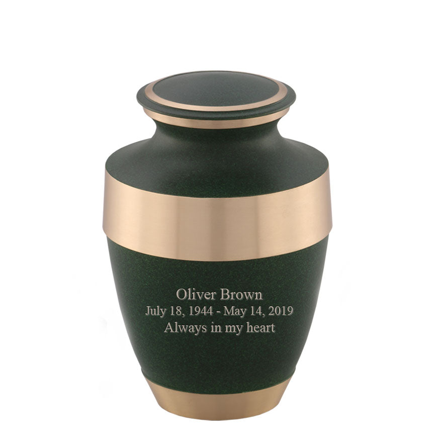 Sparta Series - Green Cremation Urn - IURG105| Infinityurns