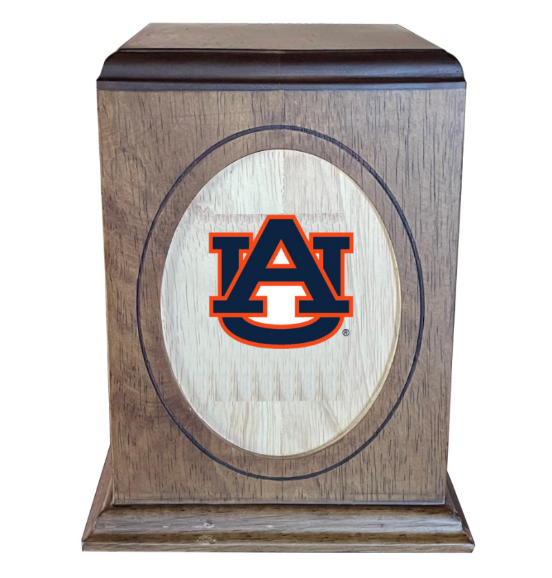 Auburn University Tigers Wooden Memorial Cremation Urn - WDAUB100 ...