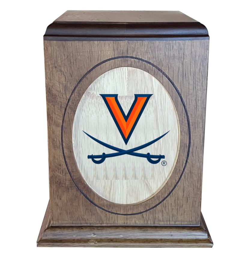 University of Virginia Cavaliers Wooden Memorial Cremation Urn - WDVRG ...